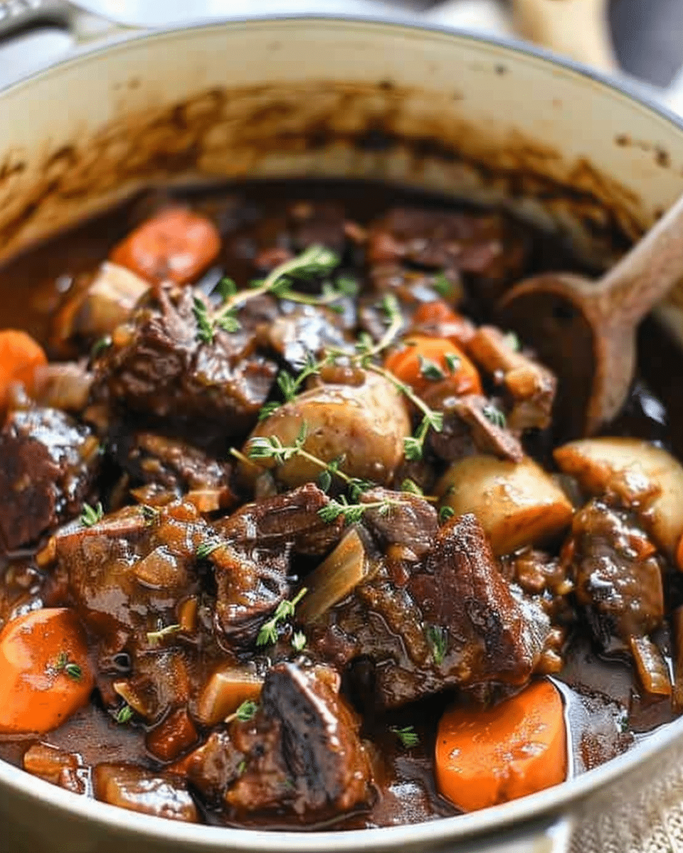 French Beef Bourguignon - Cooked By Mia