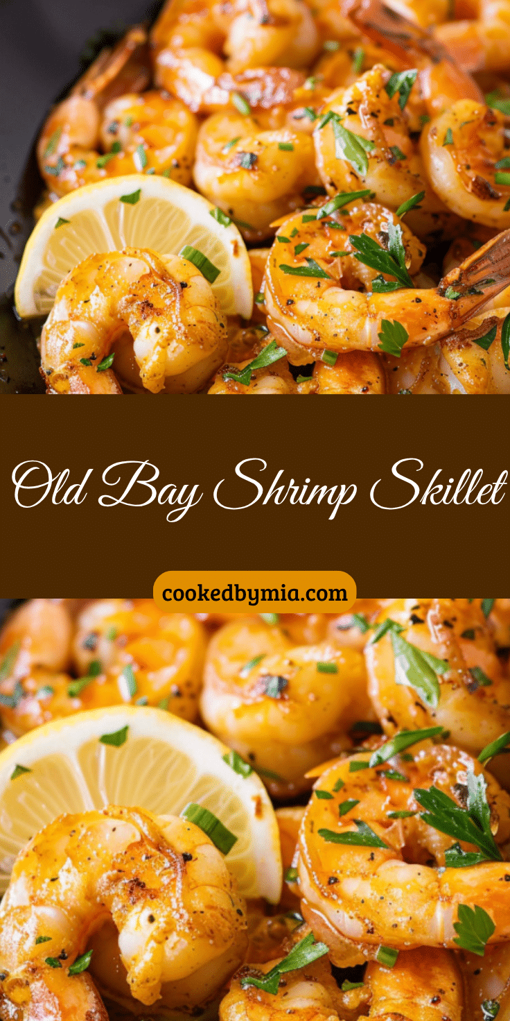 Old Bay Shrimp Skillet - Cooked By Mia