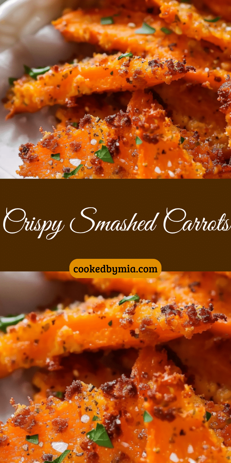Crispy Smashed Carrots - Cooked By Mia