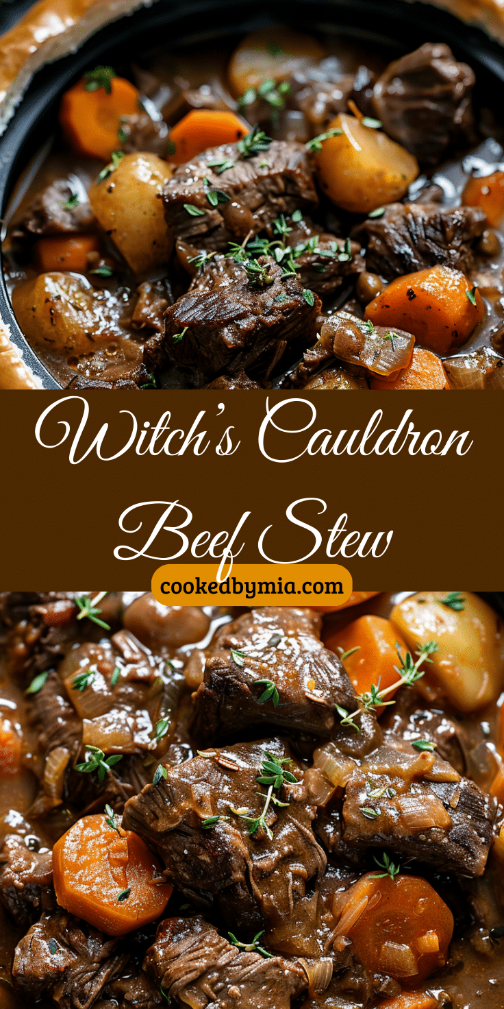 Witch’s Cauldron Beef Stew - Cooked By Mia
