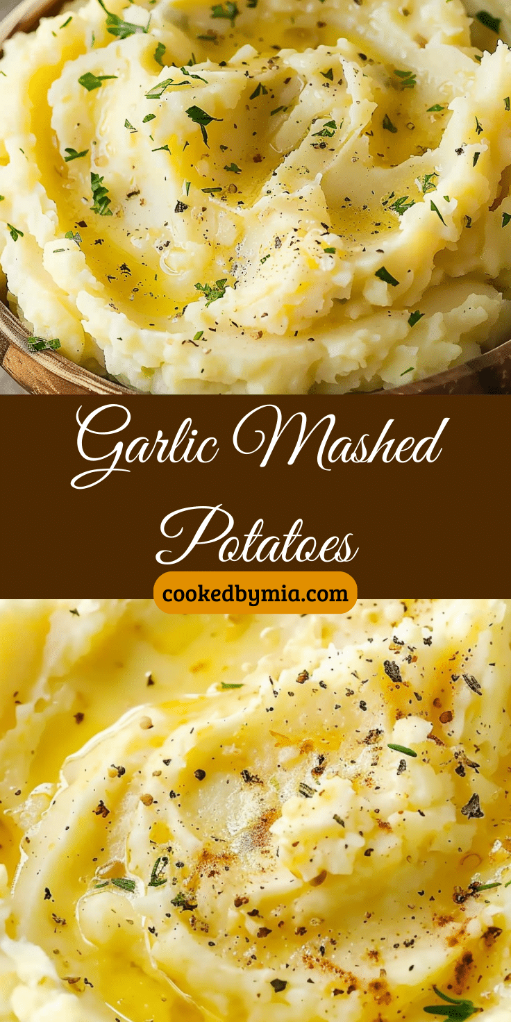 Garlic Mashed Potatoes - Cooked By Mia