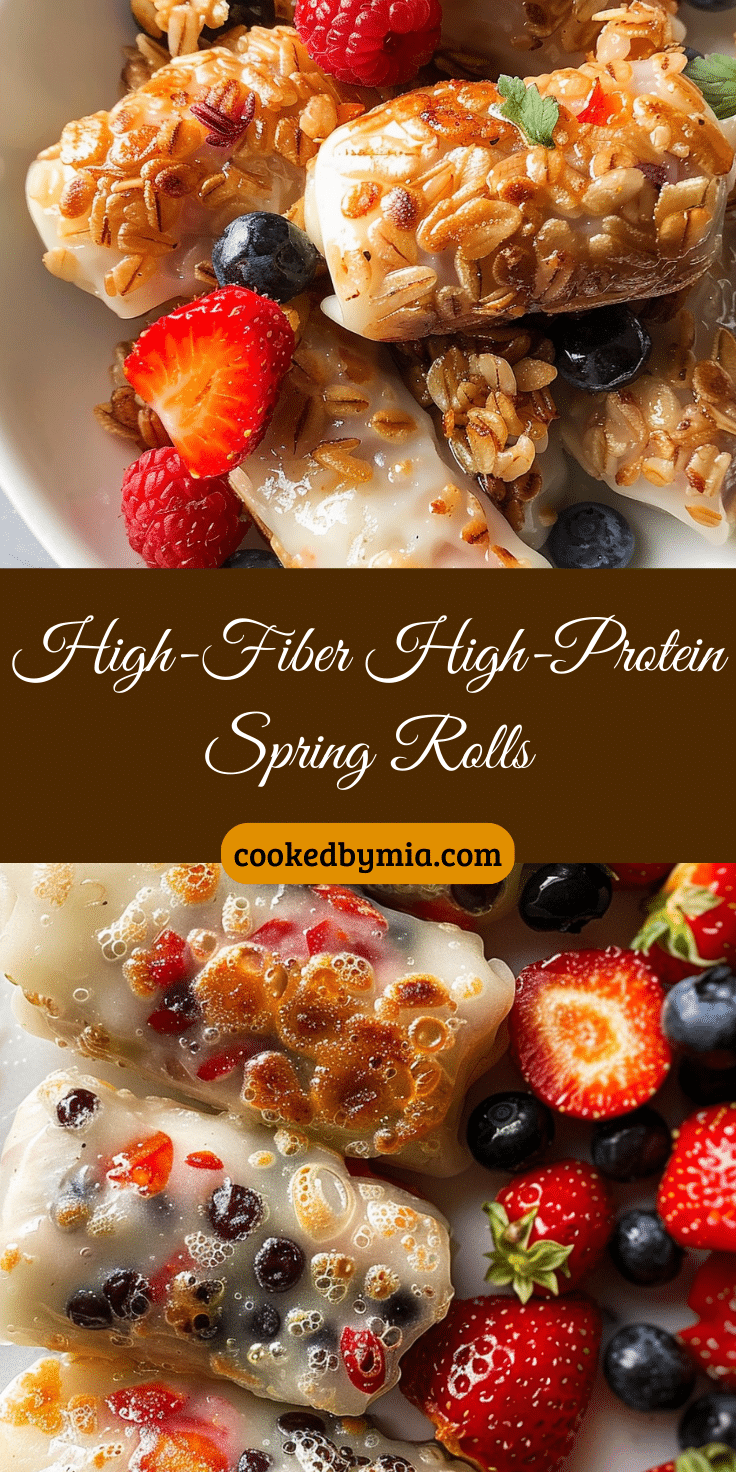 High-Fiber High-Protein Spring Rolls - Cooked By Mia