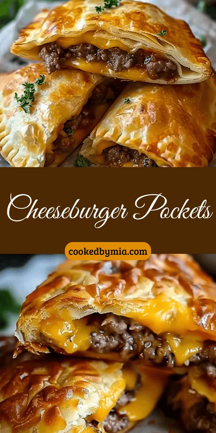 Cheeseburger Pockets - Cooked By Mia