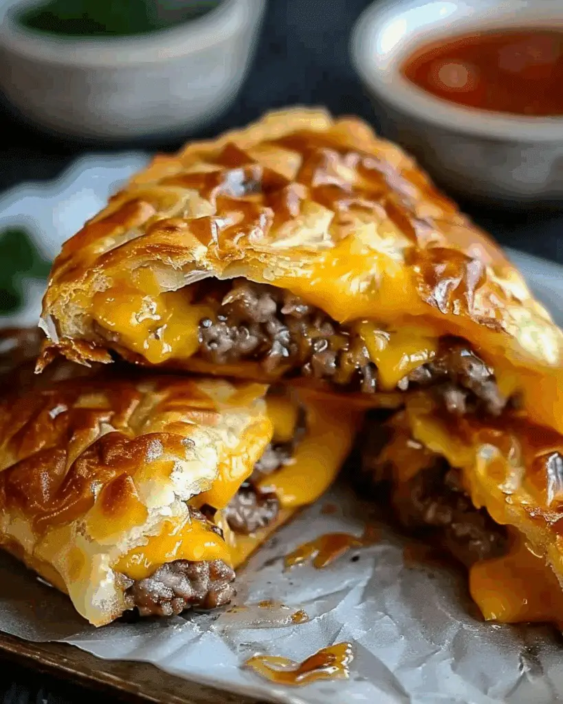 Cheeseburger Pockets - Cooked By Mia