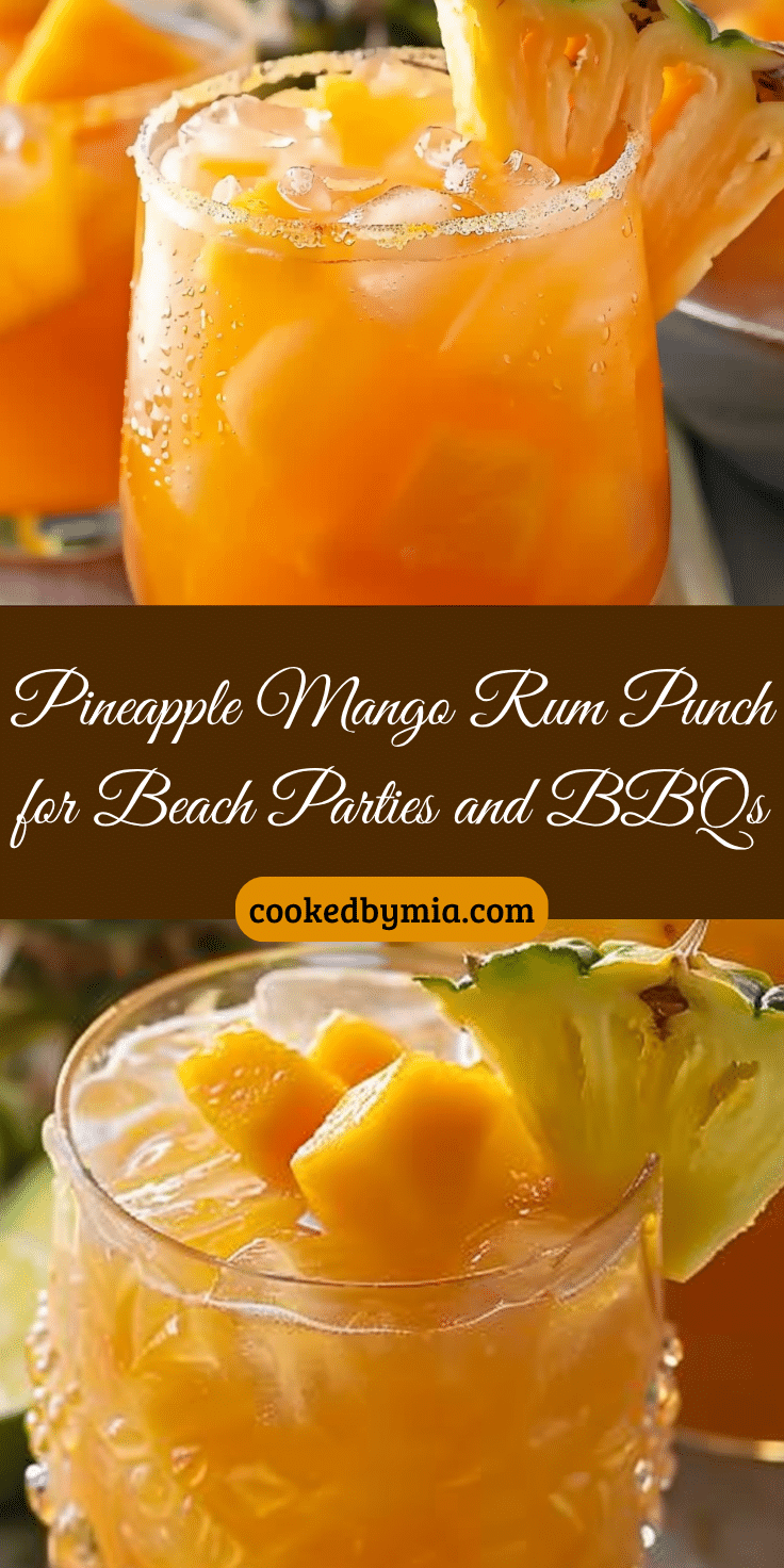 Pineapple Mango Rum Punch - Cooked By Mia