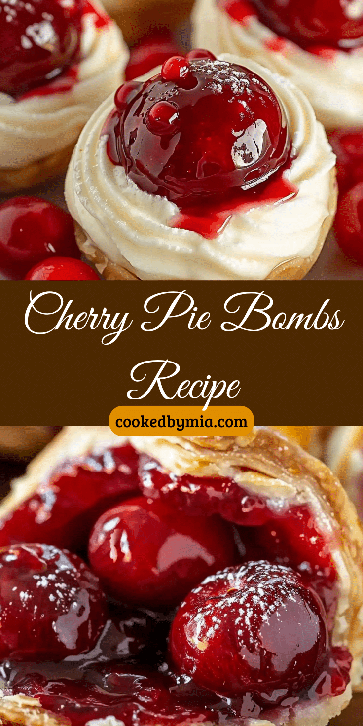 Cherry Pie Bombs Recipe - Cooked By Mia