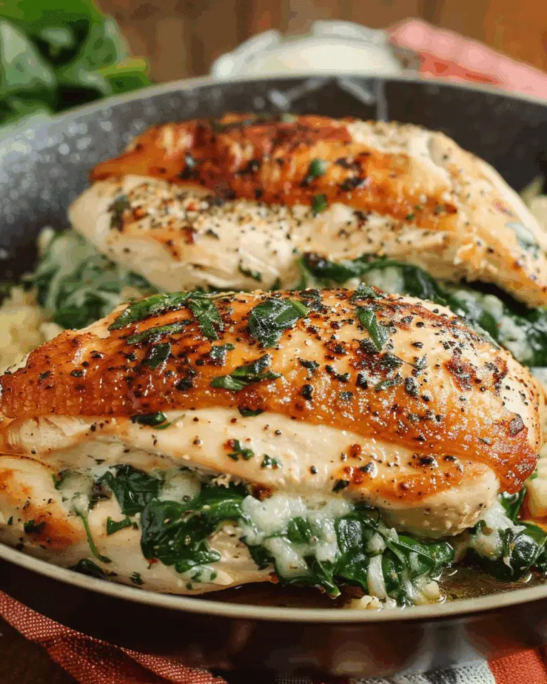 Easy Spinach Stuffed Chicken Breasts - Cooked By Mia