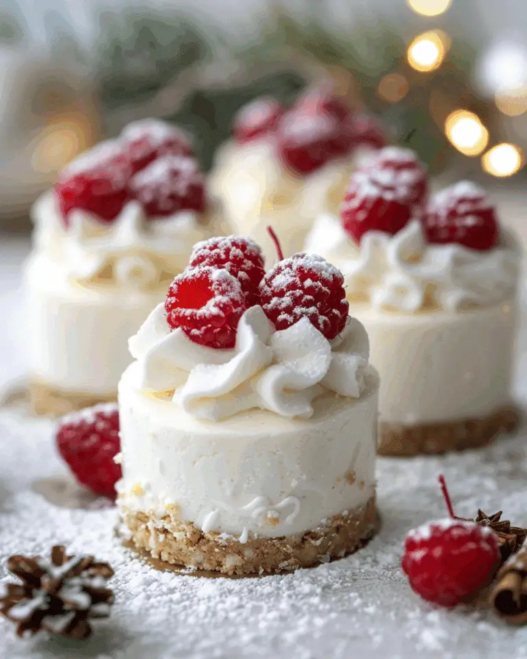 No-Bake Christmas Mini Cheesecakes - Cooked By Mia