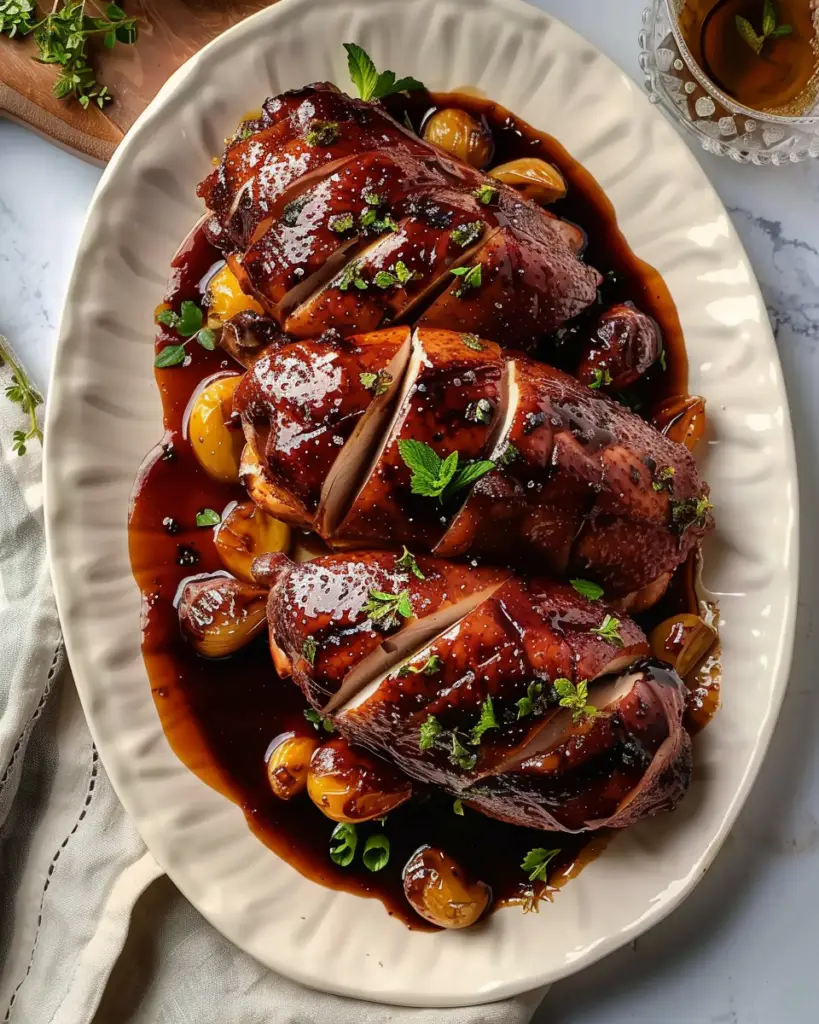 Classic Balsamic Glazed Duck - Cooked By Mia