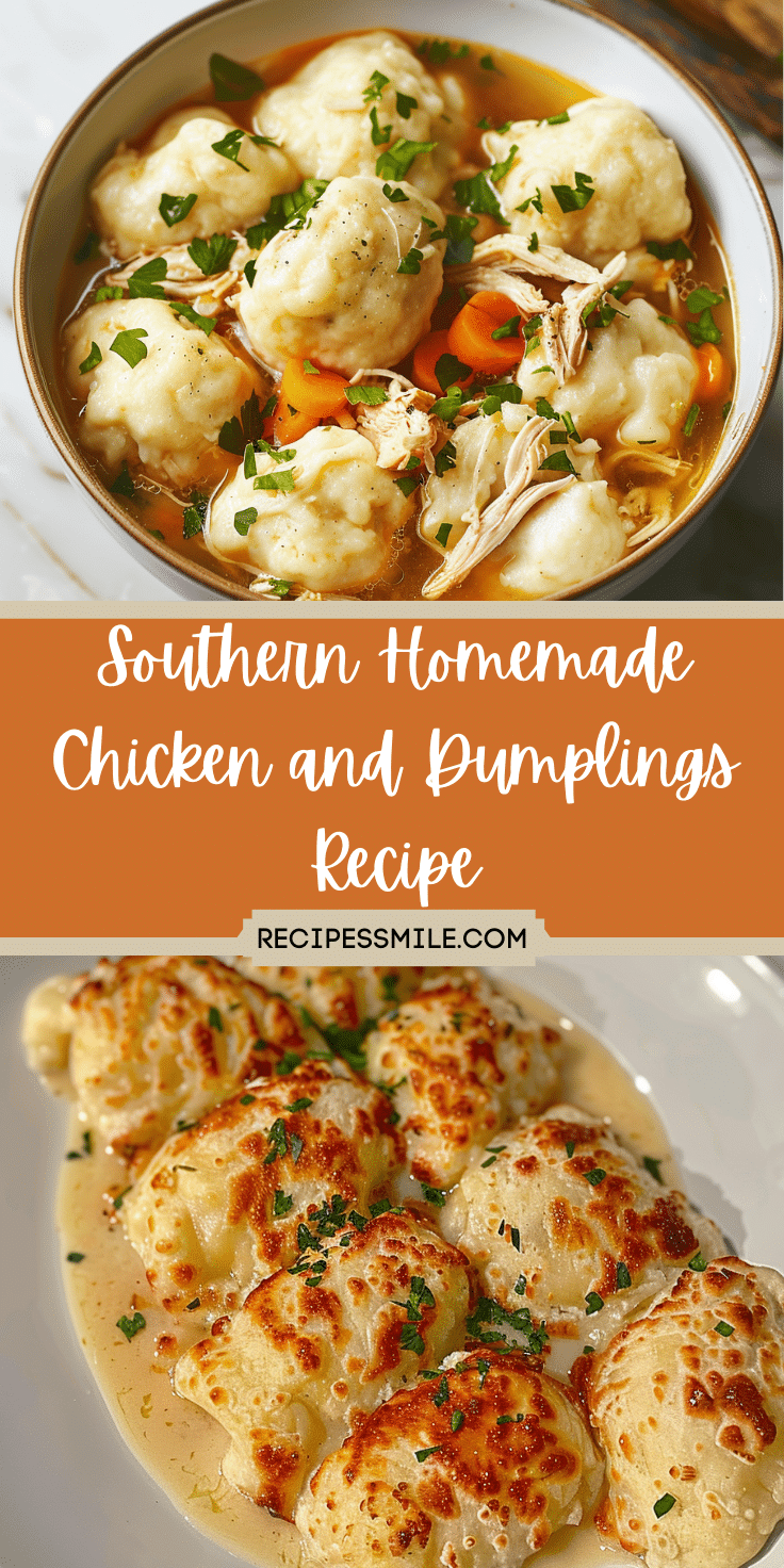 Southern Homemade Chicken and Dumplings - Cooked By Mia
