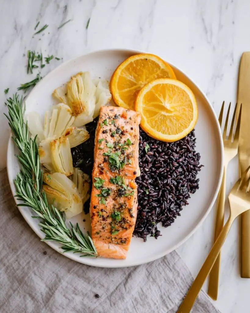 Easy Salmon with Orange, Fennel, and Rosemary Recipe - Cooked By Mia