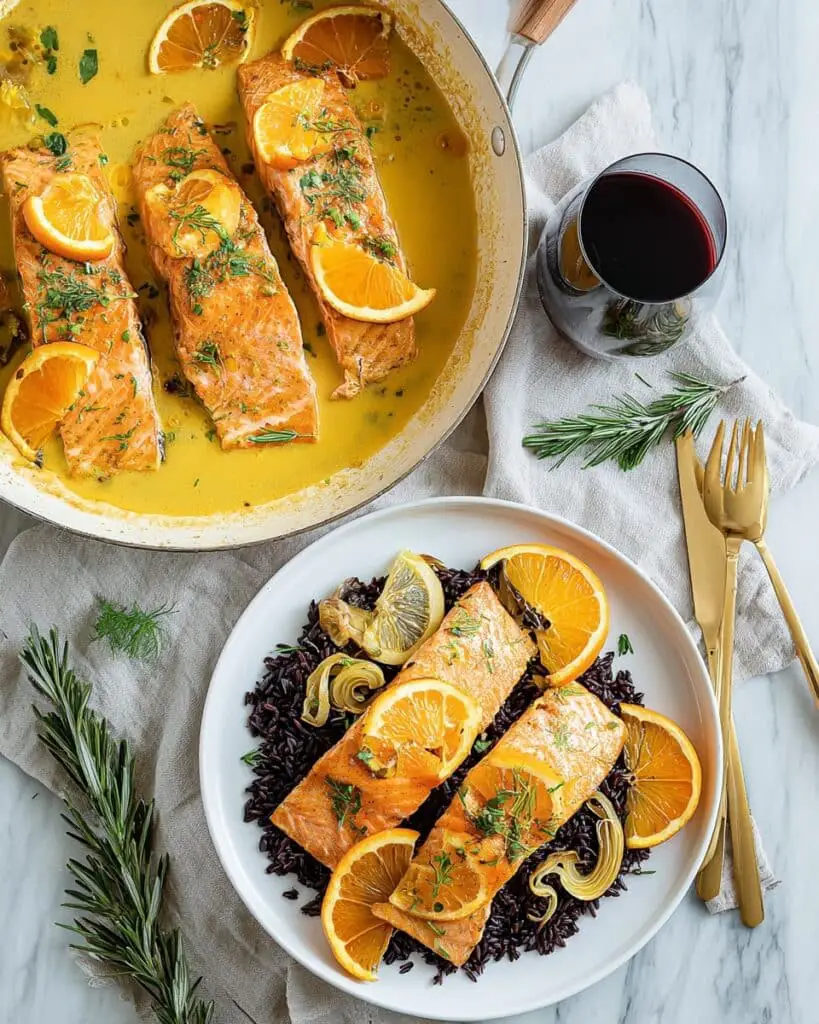 Easy Salmon with Orange, Fennel, and Rosemary Recipe - Cooked By Mia