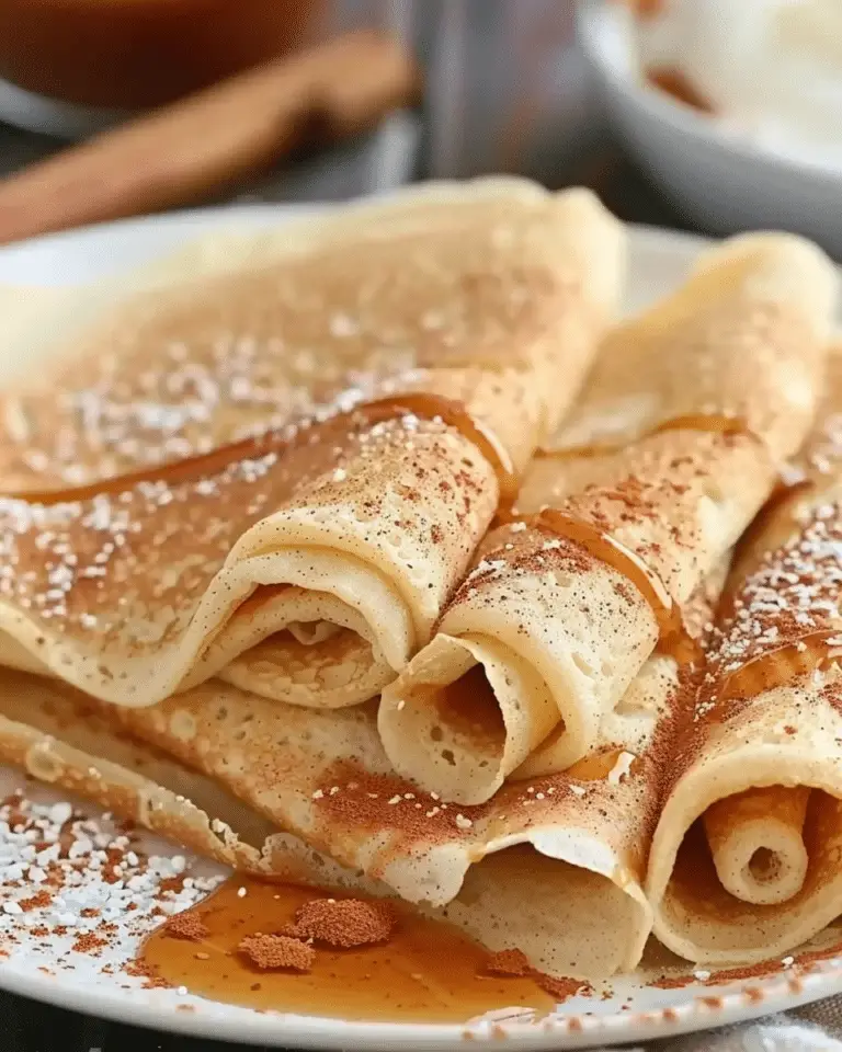 Cinnamon Roll Protein Crepes - Cooked By Mia
