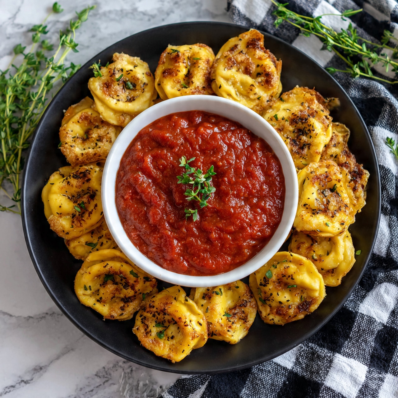 Crispy Air Fryer Tortellini Recipe - Cooked By Mia