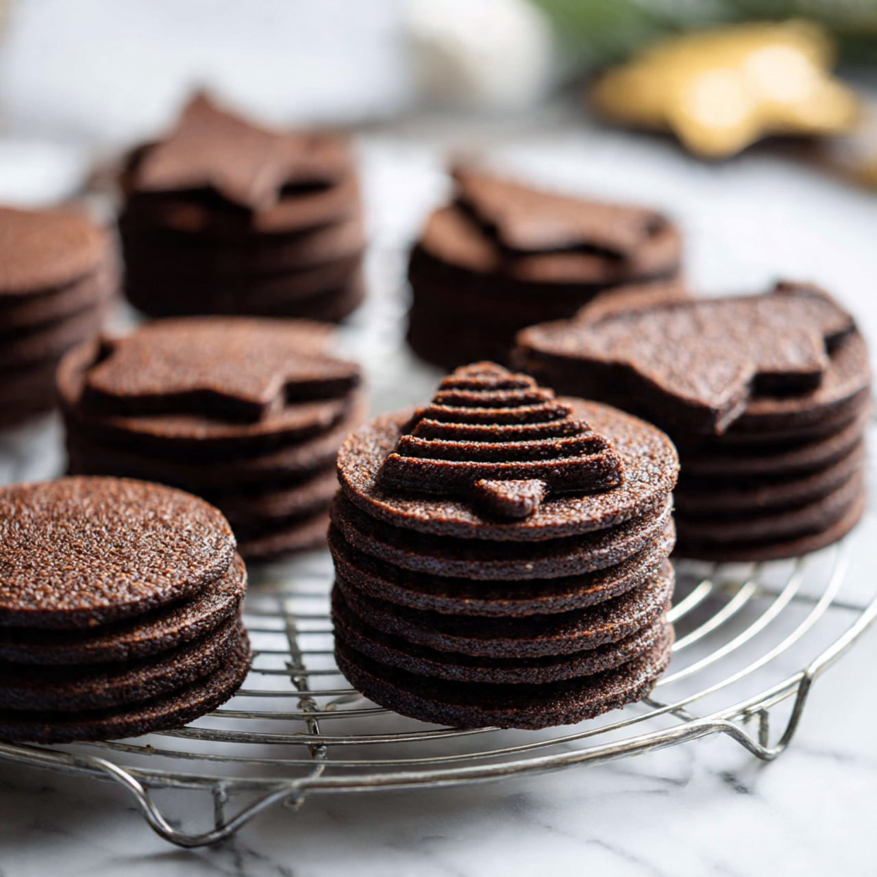 Cut Out Chocolate Sugar Cookies Recipe - Cooked By Mia