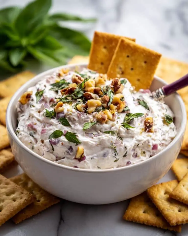 Goat Cheese and Caramelized Onion Dip Recipe - Cooked By Mia