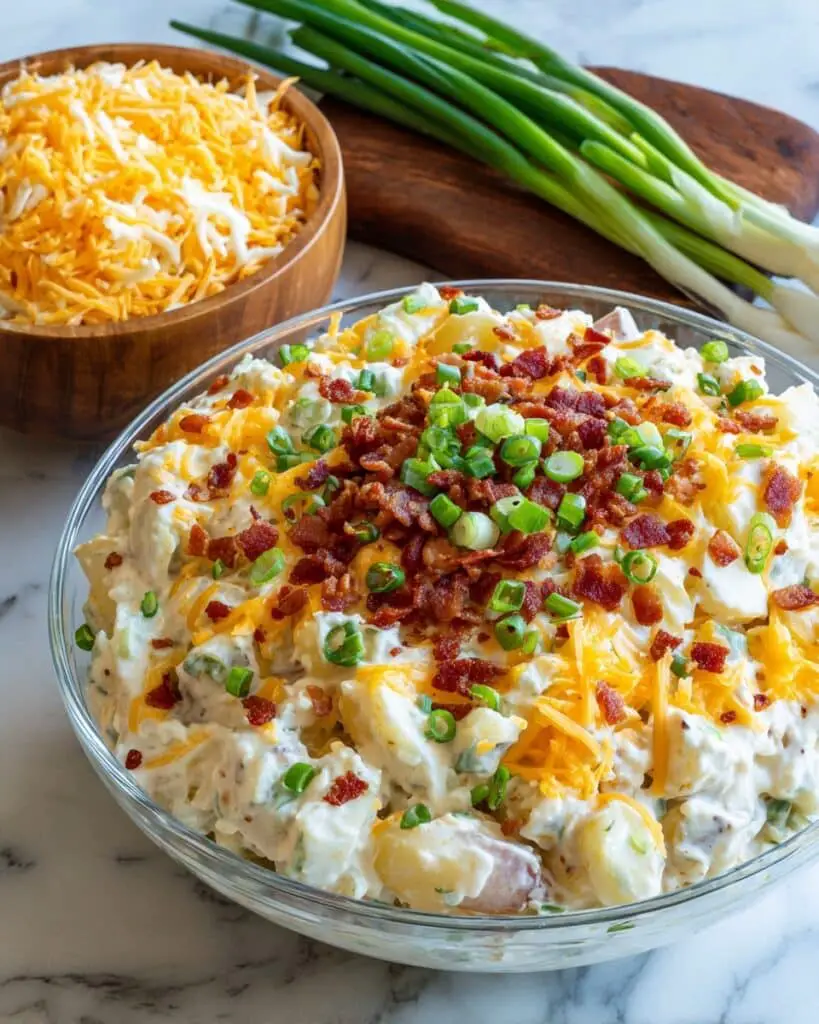 Loaded Baked Potato Salad Recipe - Cooked By Mia