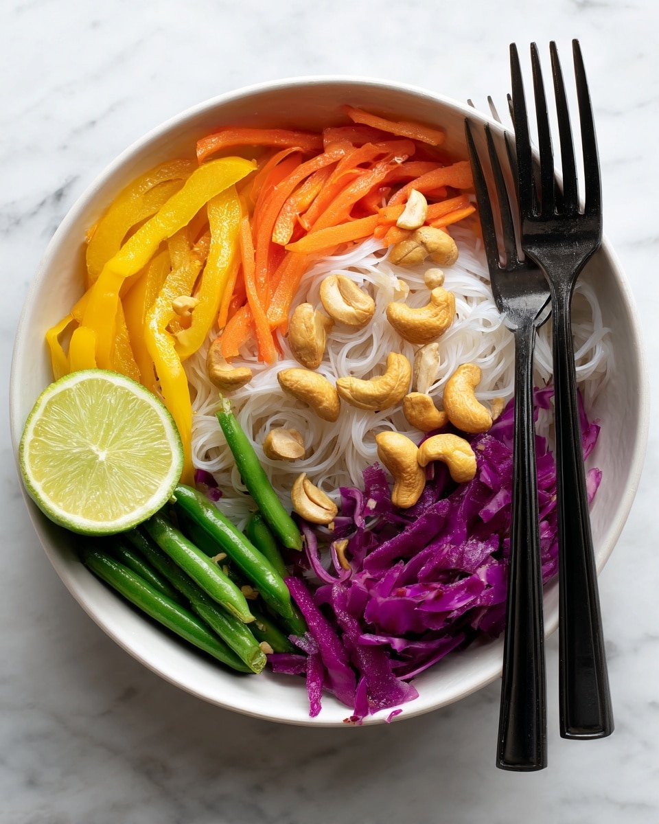 Easy Thai Inspired Noodle Salad with Peanut Sauce Recipe - Cooked By Mia