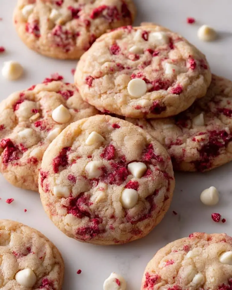 White Chocolate Raspberry Cookies Recipe - Cooked By Mia