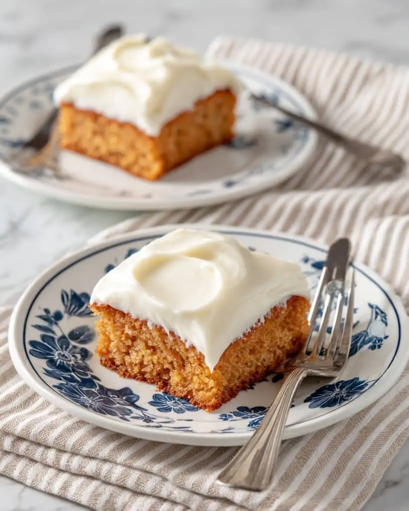 Zucchini Snacking Cake with Cream Cheese Frosting Recipe - Cooked By Mia