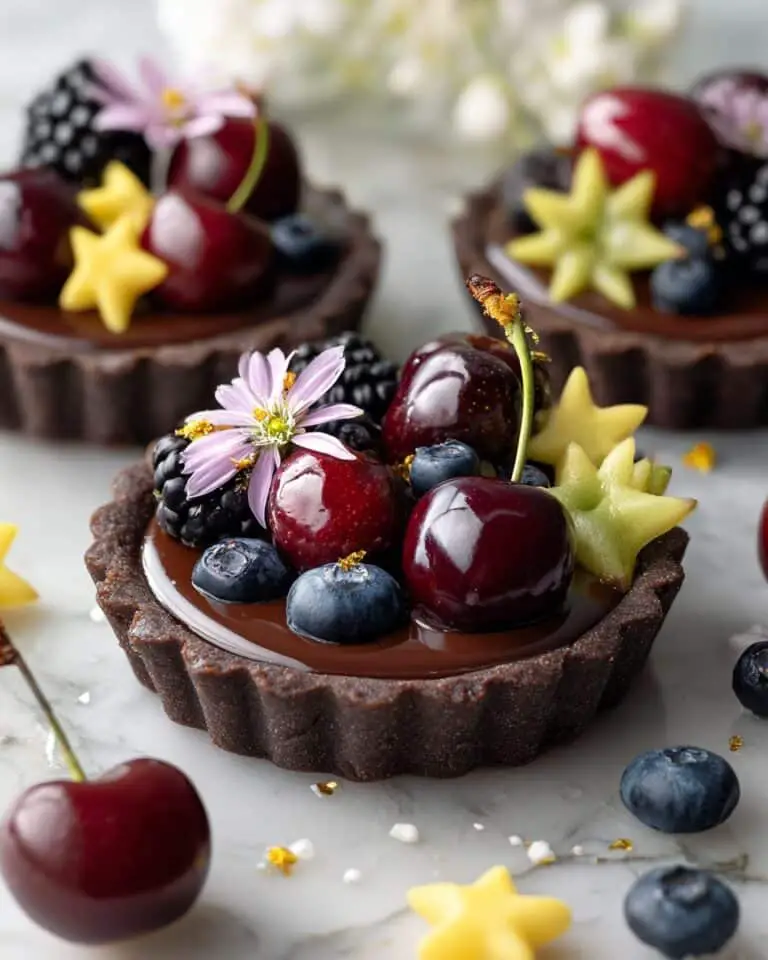 Mini Chocolate Ganache Tarts Recipe - Cooked By Mia