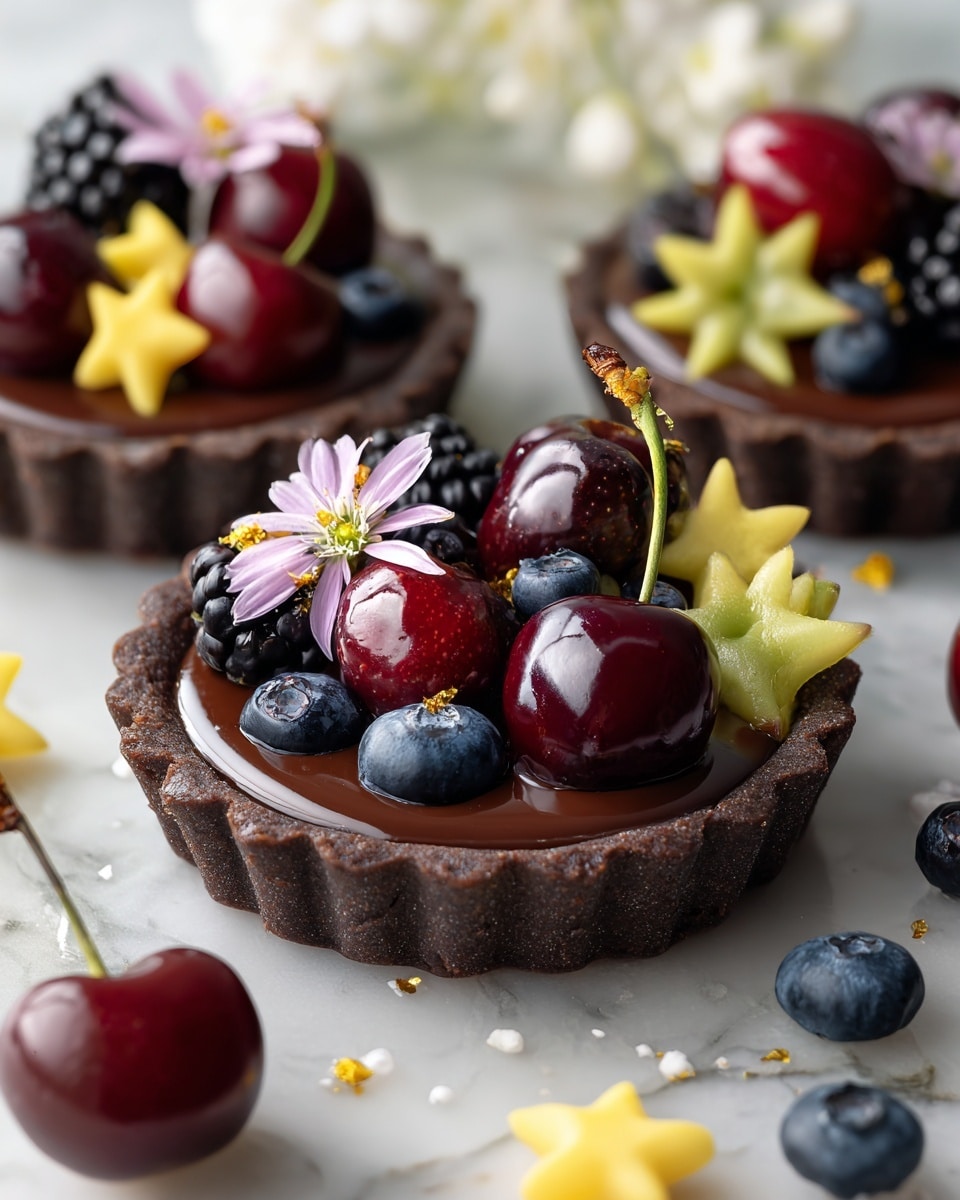 Mini Chocolate Ganache Tarts Recipe - Cooked By Mia