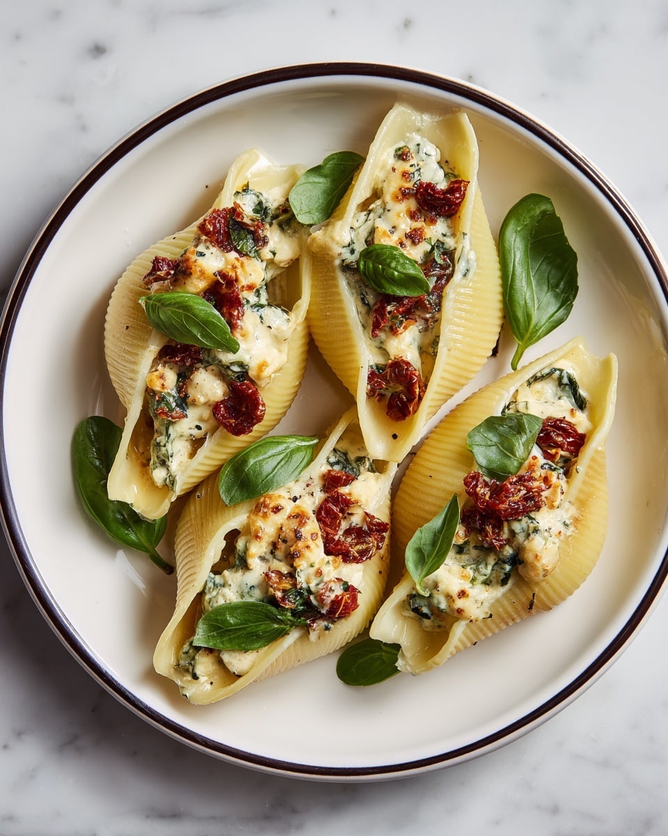 Marry Me Chicken Stuffed Shells Recipe - Cooked By Mia